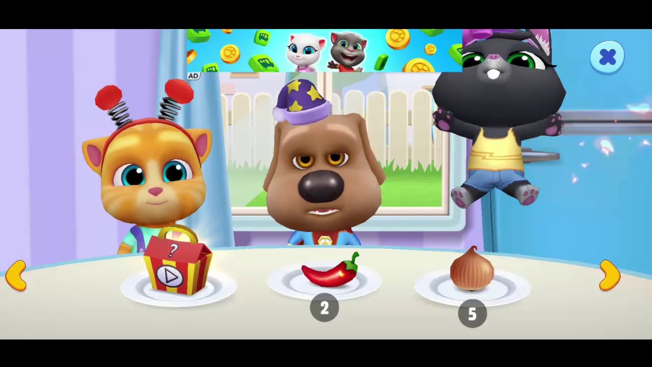 My Talking Tom friends Part10 -- Tom Eat -- Android Ios Gameplay ...