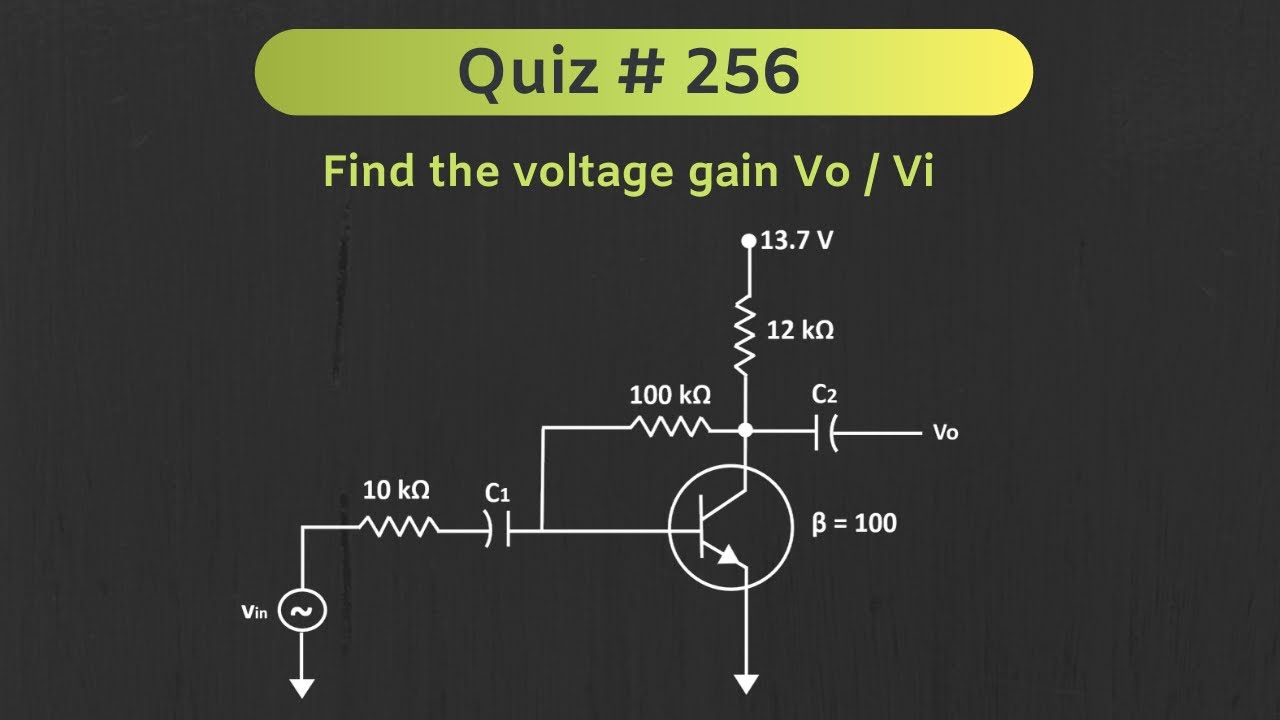 BJT- Collector Feedback Configuration | Quiz # 256 - YouTube