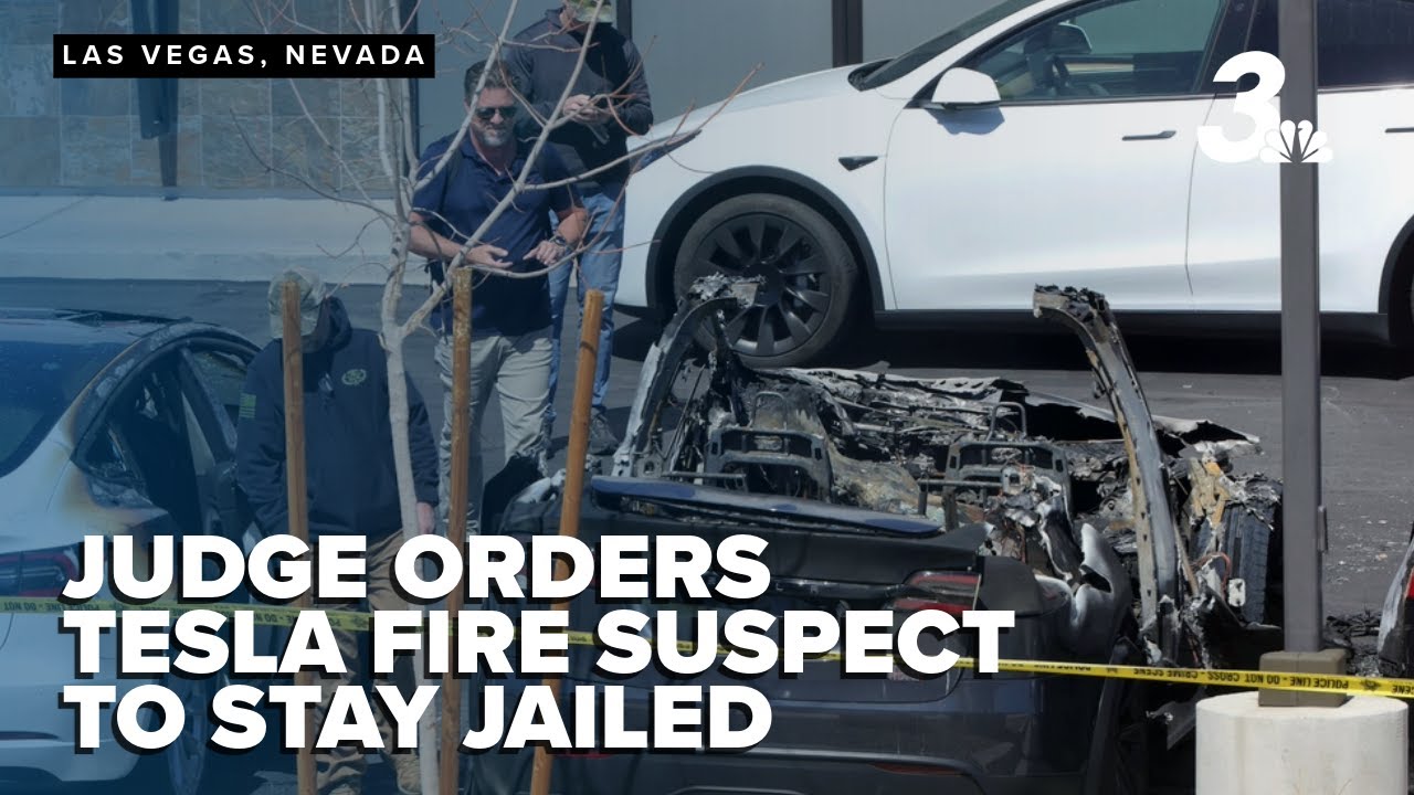 Judge orders Tesla fire suspect to stay in jail - YouTube