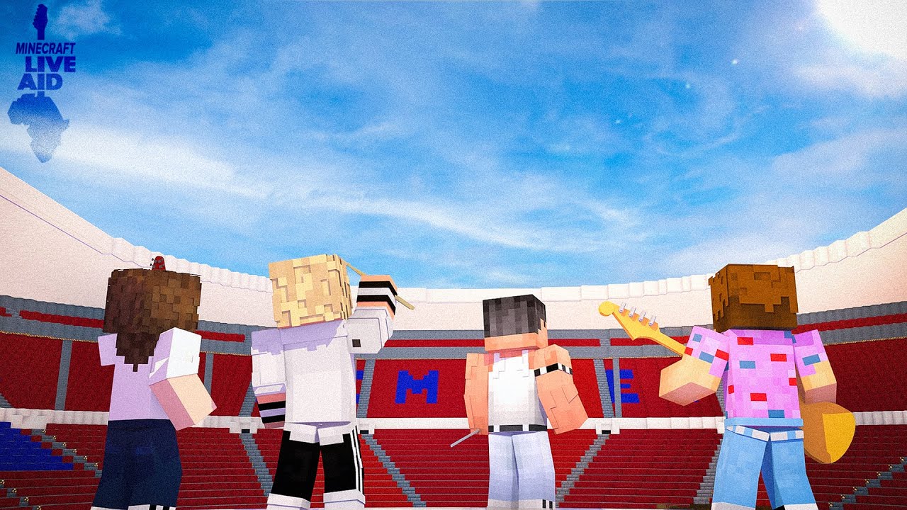 🎸MINECRAFT QUEEN LIVE AID FAN ANIMATION👑 - YouTube