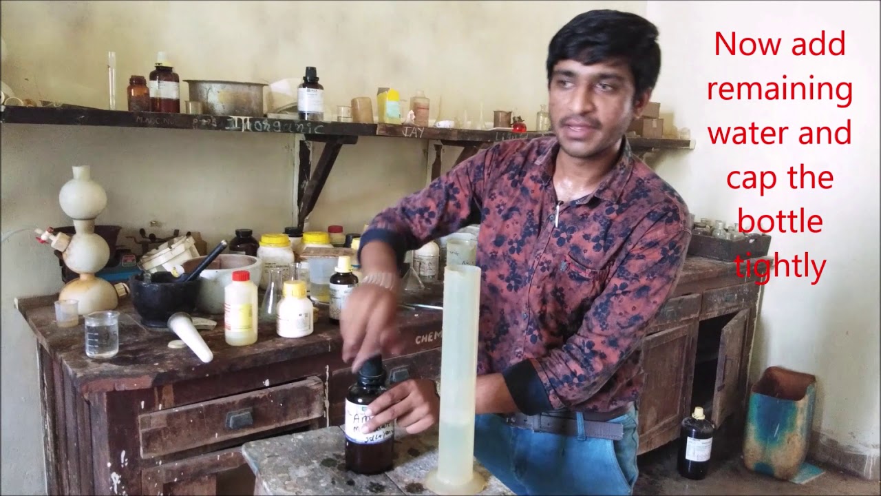 Ammonium molybdate reagent preparation and test for phosphate ion - YouTube