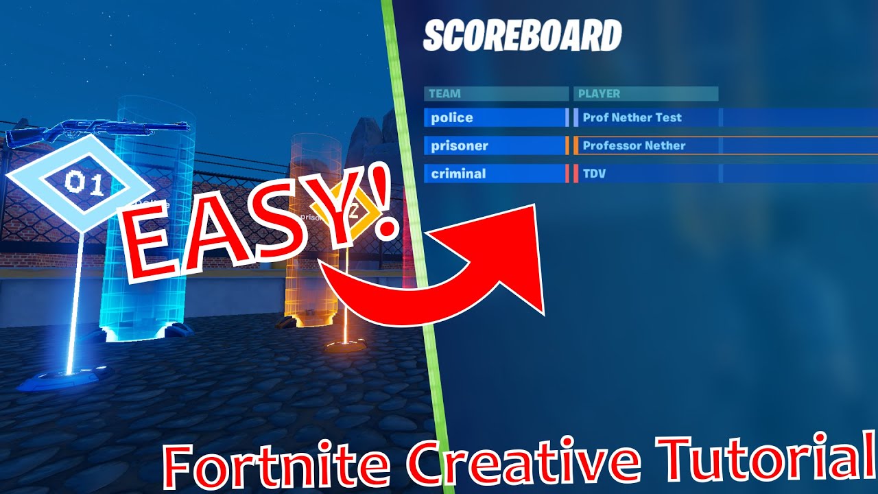 Hoe Kan je de Scoreboard Namen Instellen? (Fortnite Creative Tutorial ...
