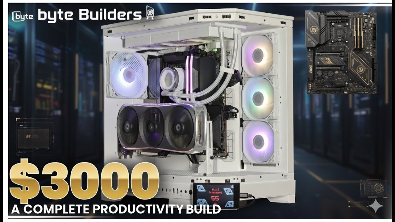 Ultimate White PC Build: The $3000 Productivity & Gaming Beast! - YouTube