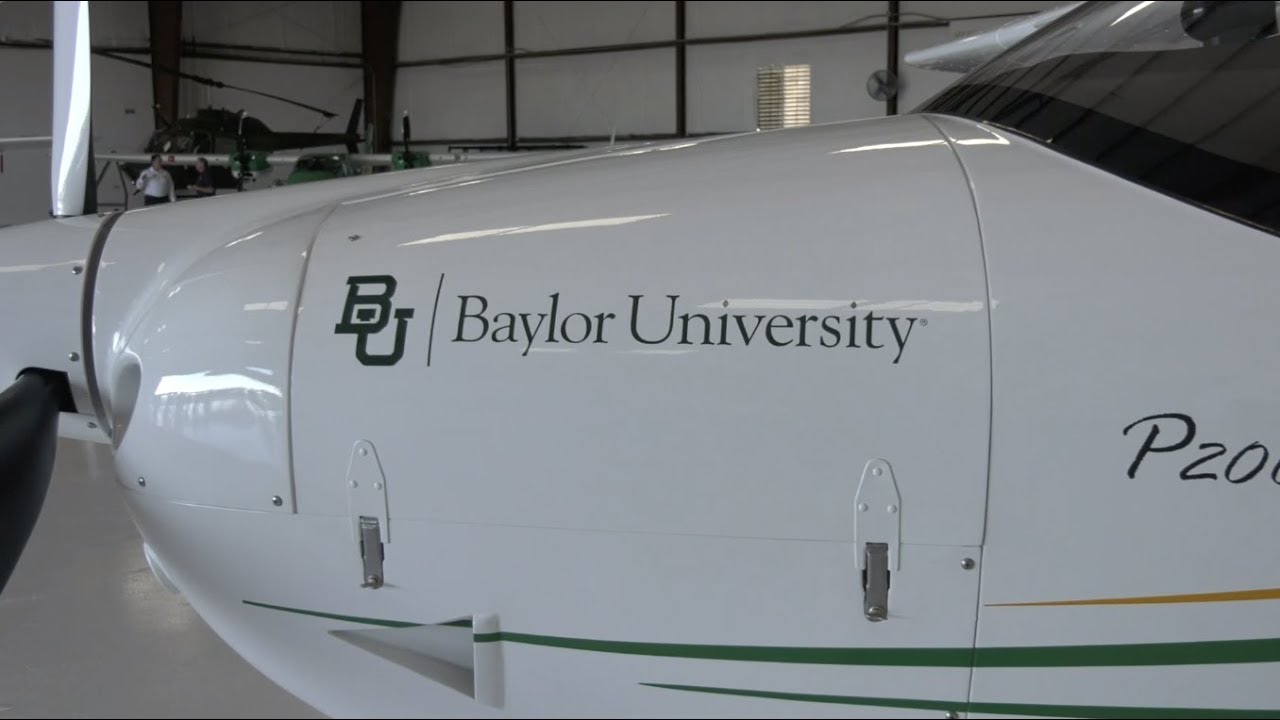 Baylor hosts Grand Opening for new flight center - YouTube