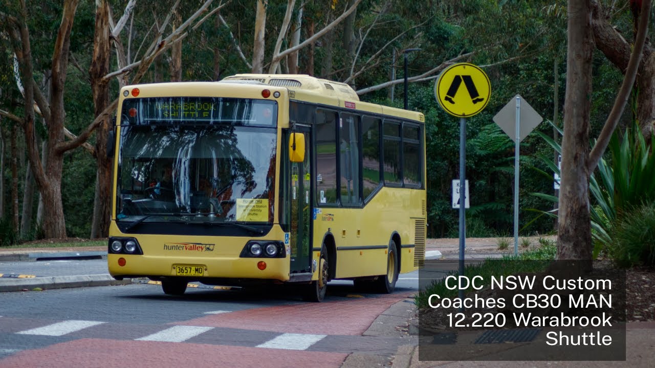 CDC NSW CC CB30 MAN 12.220 and Warabrook Rail Works - YouTube