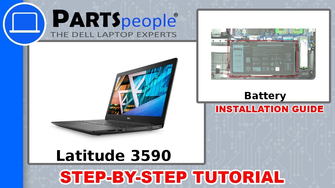Dell Latitude 3590 (P75F001) Battery How-To Video Tutorial - YouTube