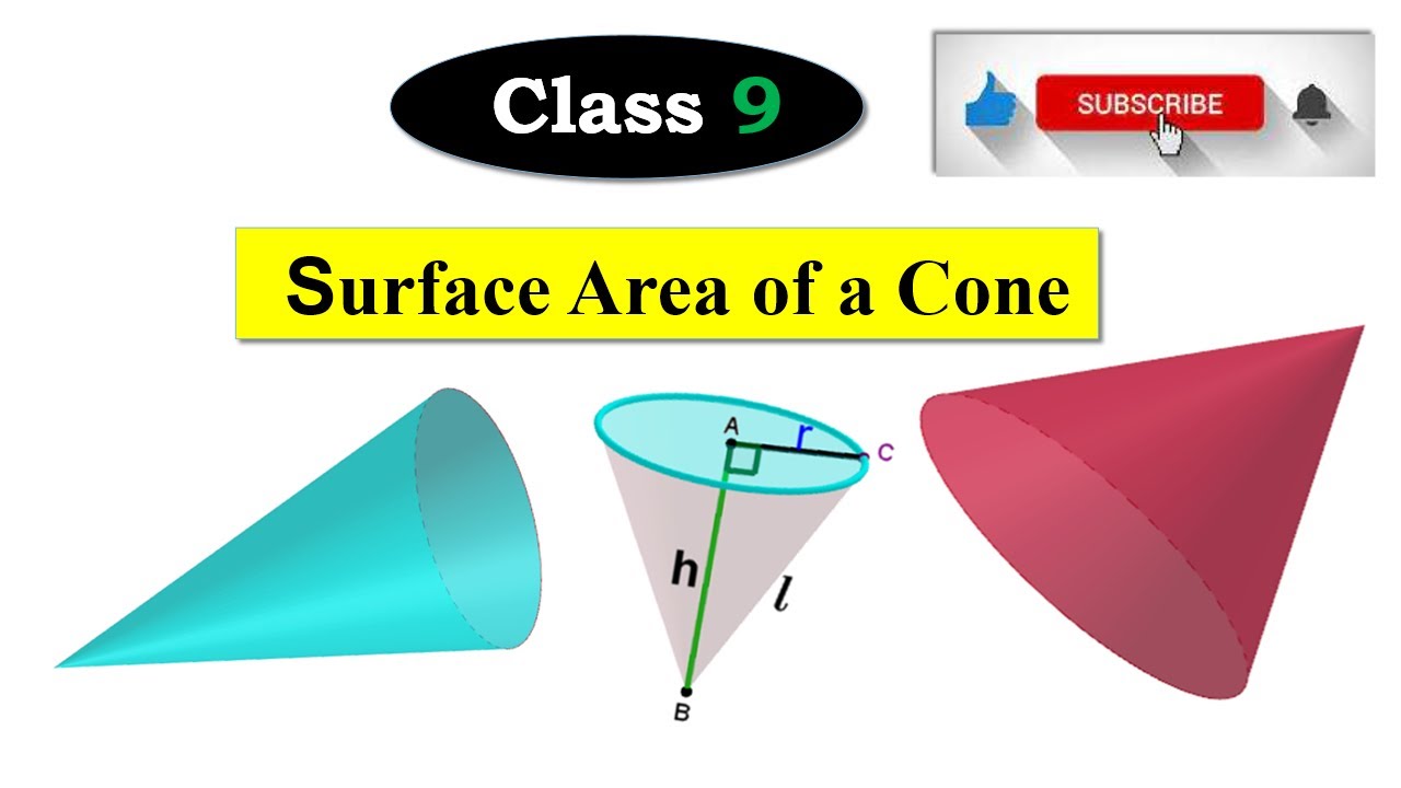 Class 9 & 10 | INTRO. To SURFACE AREA OF A CONE | MATHS | CBSE - YouTube