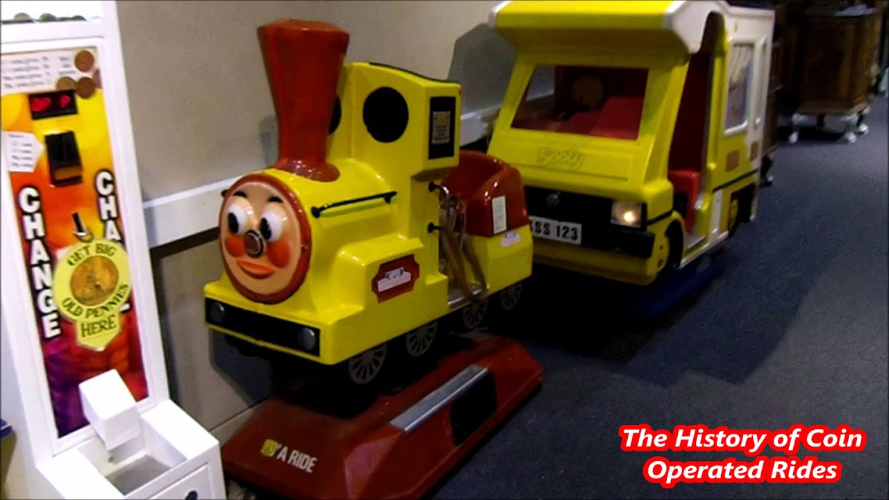 1980s Coin Operated Steam Engine Kiddie Ride - Mini Train - YouTube