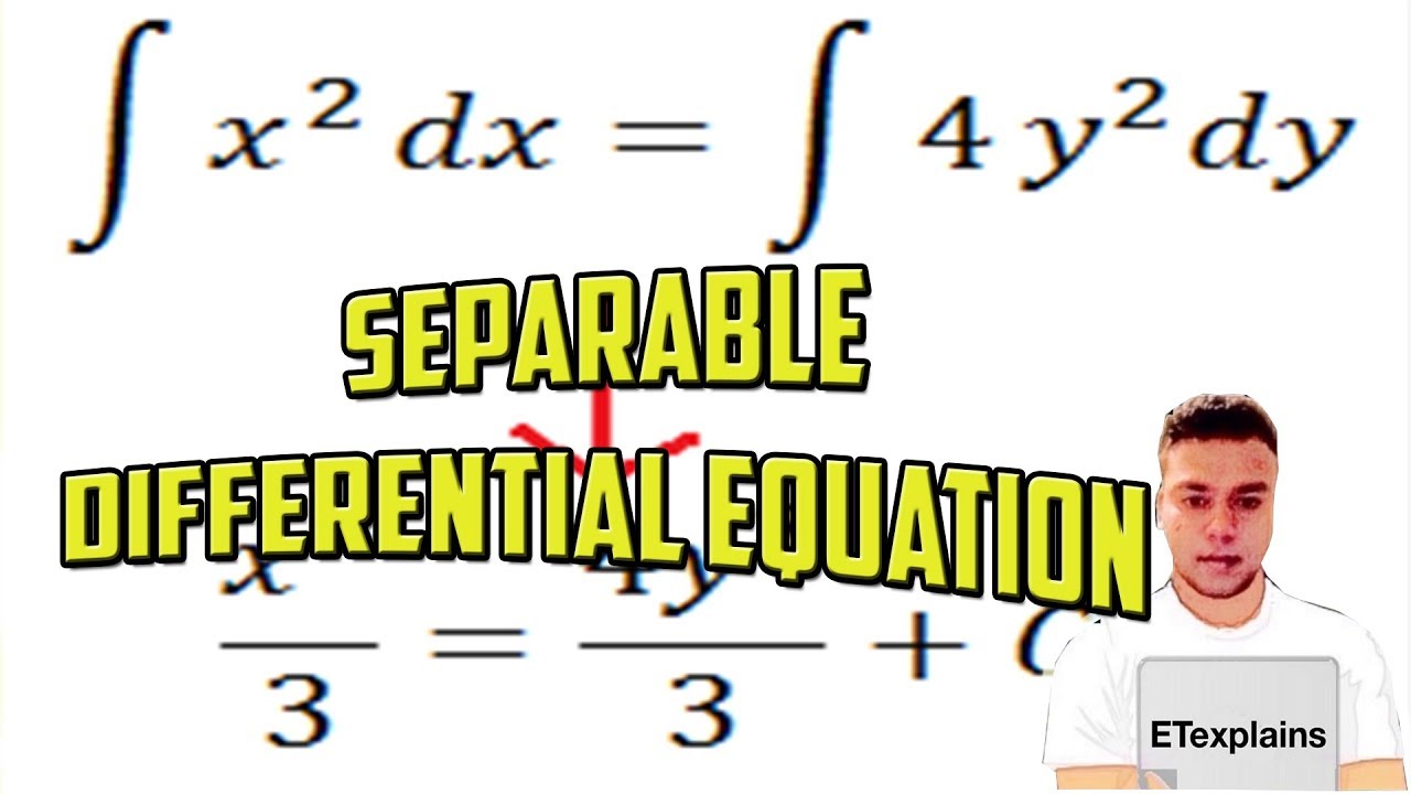 Solving a Separable Differential Equation, #5, Initial Condition ...