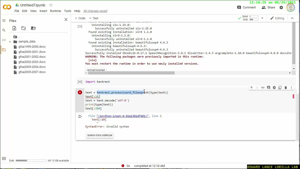 【PYTHON】textract with docx files and check encoding - YouTube