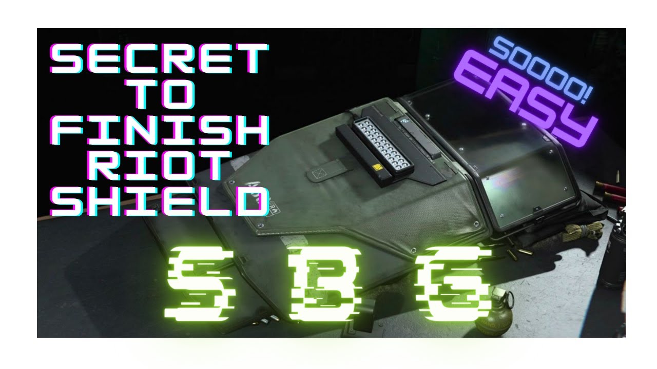 CALL OF DUTY! SECRET TO THE RIOT SHIELD CAMO - YouTube