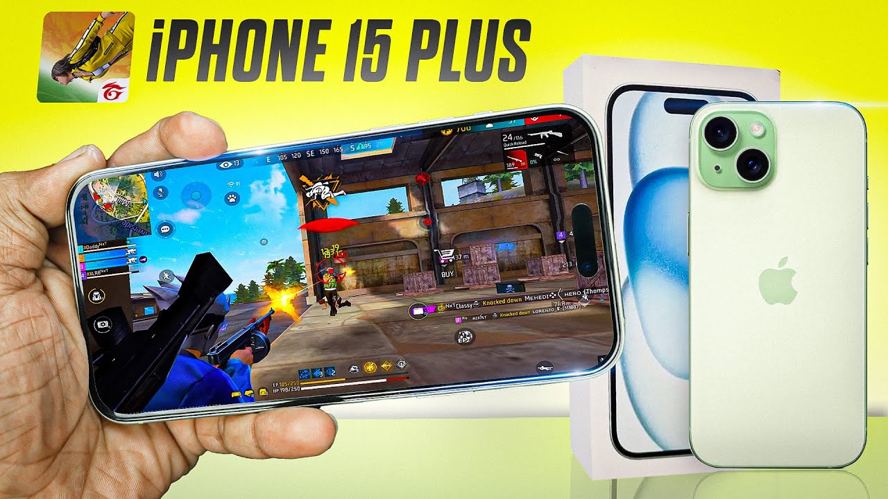 iPHONE 15 Plus : Free Fire Test with FPS Meter 🔥 - YouTube