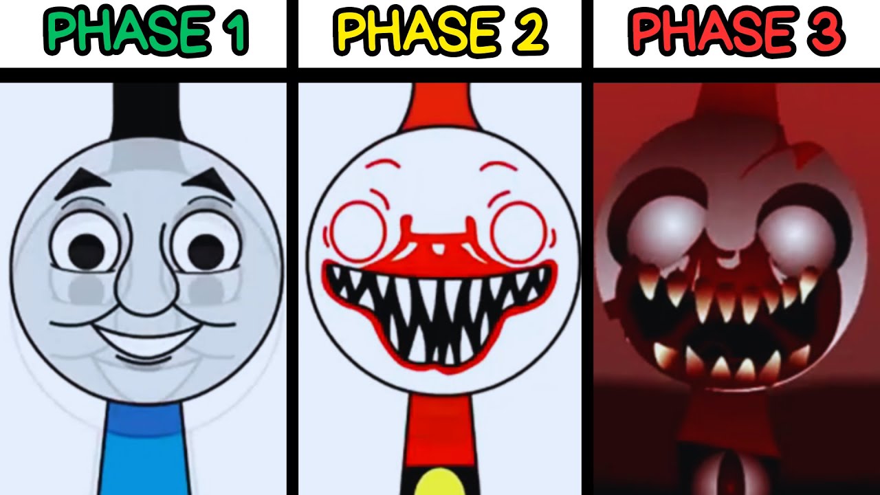 New Incredibox Sprunki OC of Thomas – Full Evolution! Phase 1 to Phase ...