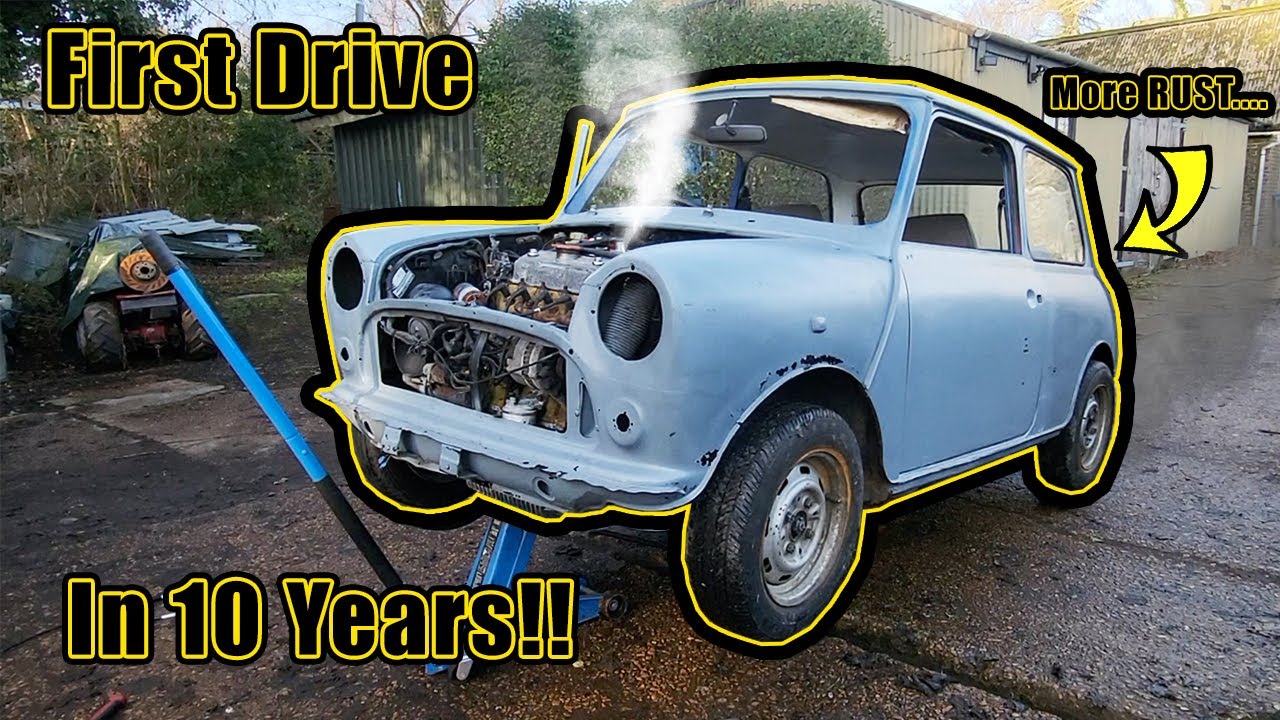 Saving My Classic Mini Episode 2 🔥 First Drive, Bodged Cooling System ...