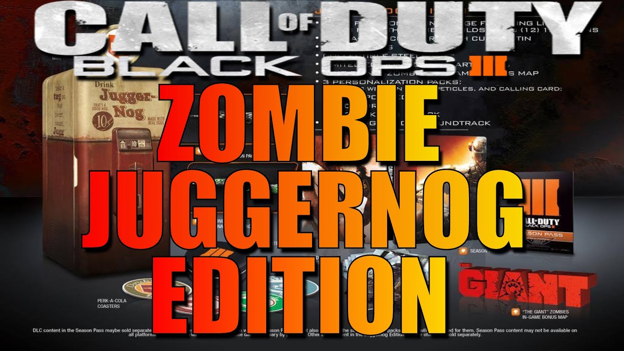 COD BO3 ZOMBIE JUGGERNOG EDITION - YouTube
