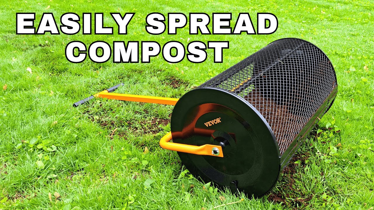 Easily Spread Compost and Peat Moss - YouTube