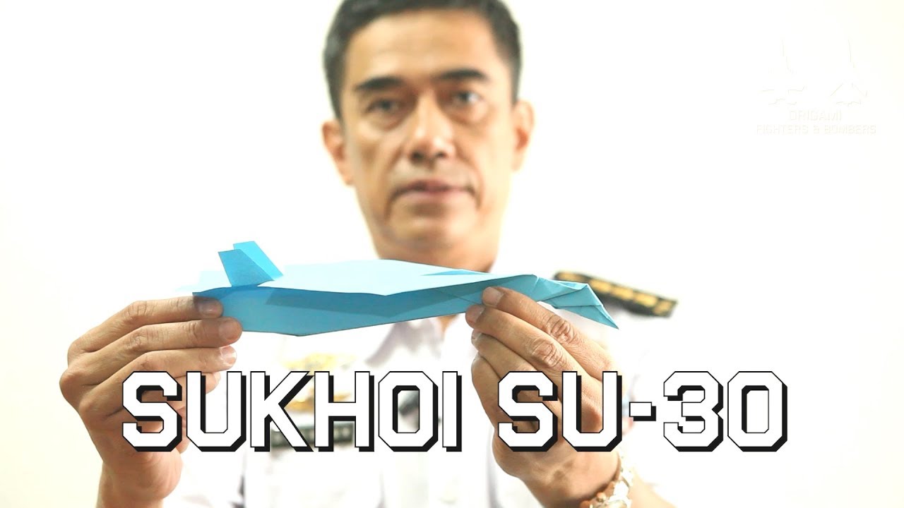 Origami Sukhoi Su-30 Jet Fighter Tutorial - Origami Fighters & Bombers ...