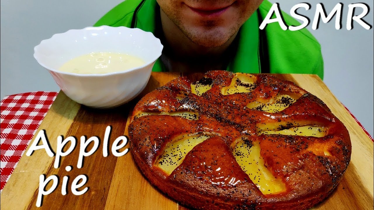 ASMR Apple Cake Apple Pie (Relaxing Eating Sounds) Mukbang *NO TALKING ...