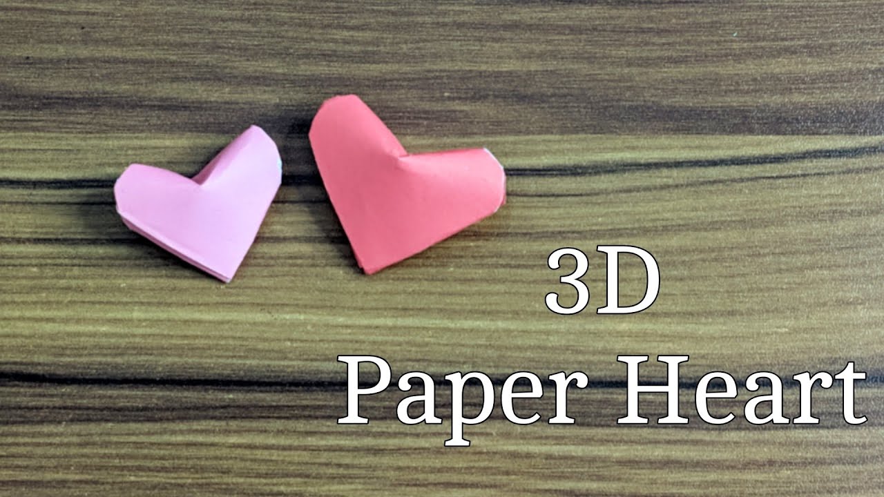 How to make 3D Paper Heart || Easy Paper Heart Tutorial - YouTube