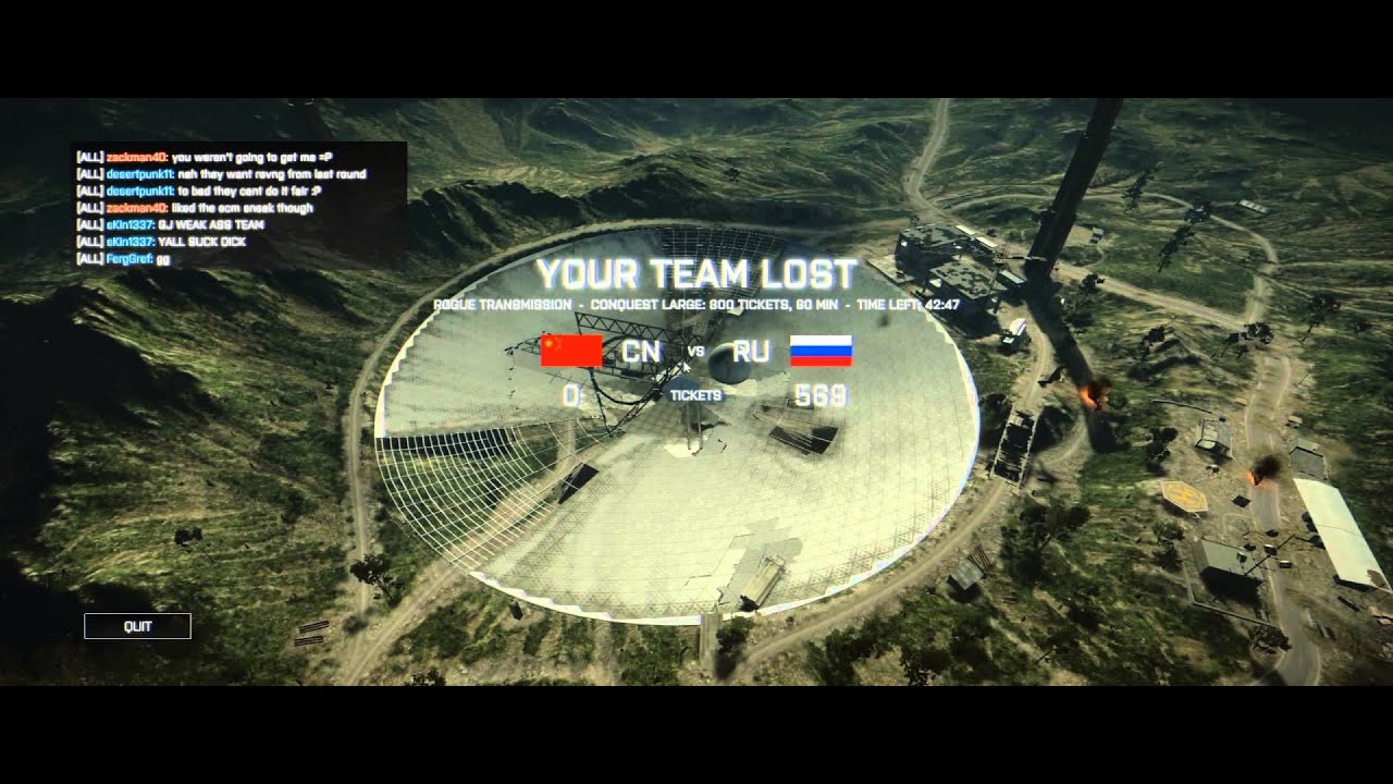 Battlefield 4 - The Second Best End of Round Screen - YouTube