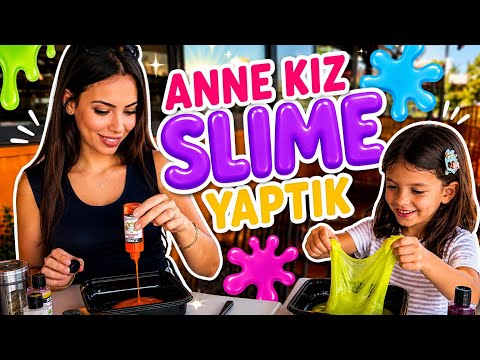SLIME YAPTIK! 😱 KİM KAZANDI? | ANNE KIZ VLOG