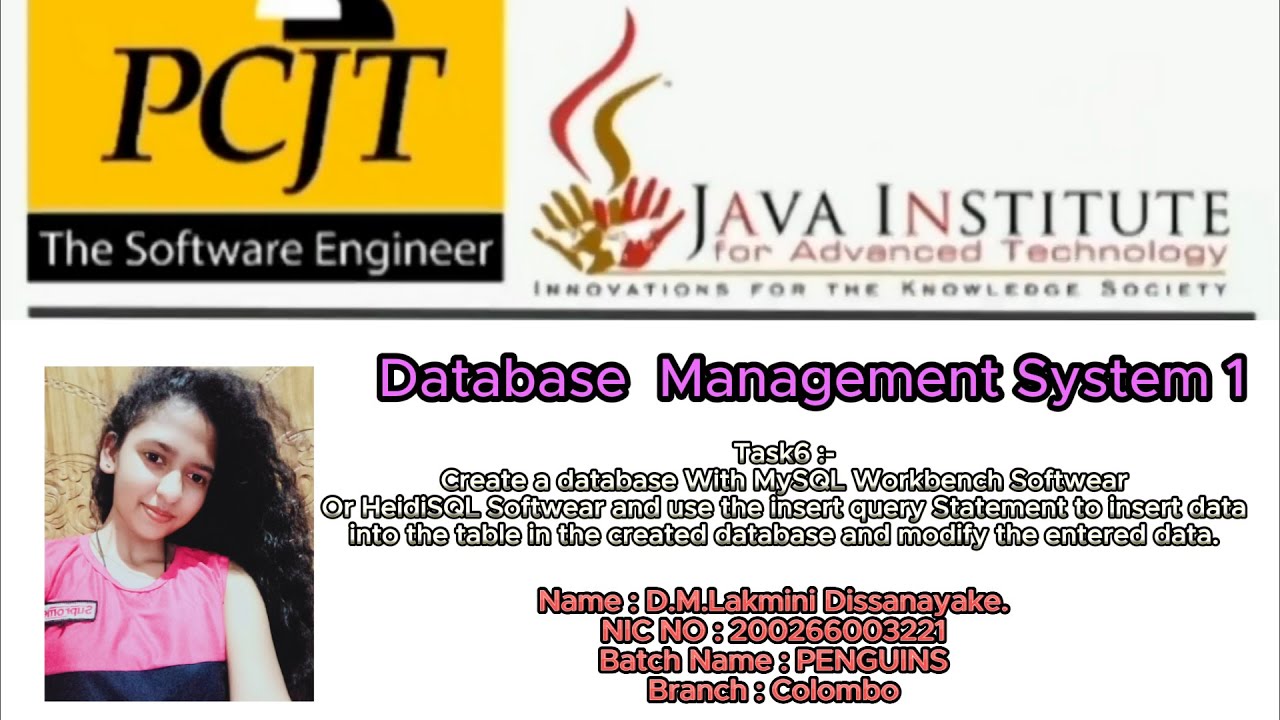 Question Set 06 | Database Management System | Java Institute - YouTube