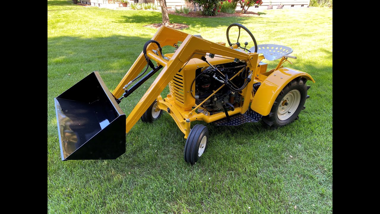 Diesel Panzer with tiny front end loader - YouTube