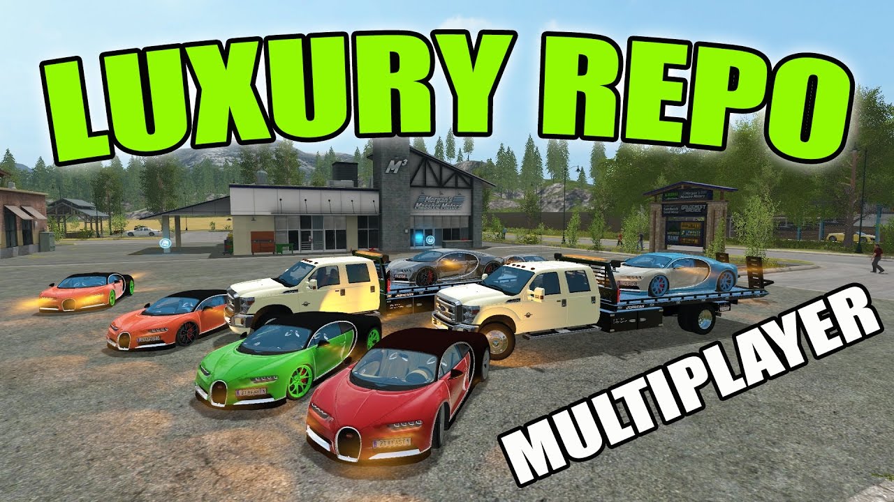 FARMING SIMULATOR 2017 | LUXURY REPO | BUGATTI | MULTIPLAYER - YouTube