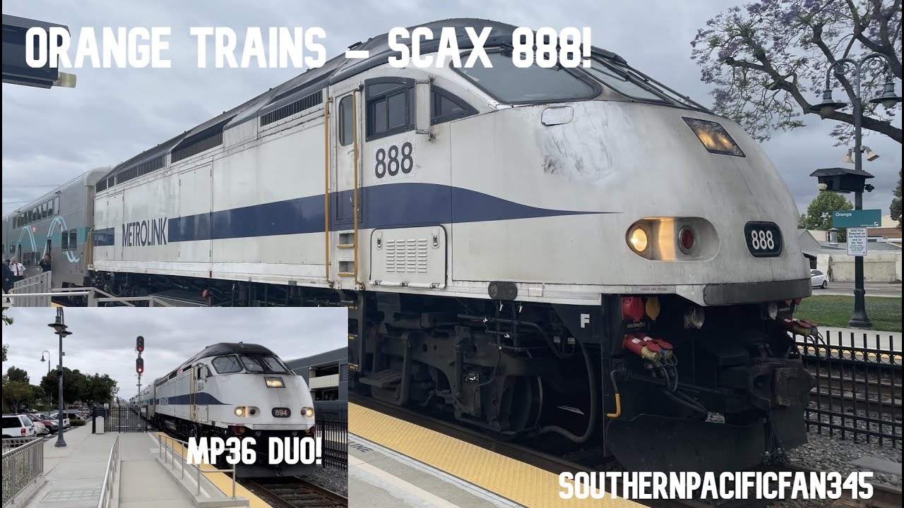 Metrolink and Amtrak in Orange, CA - feat. SCAX 888! - YouTube