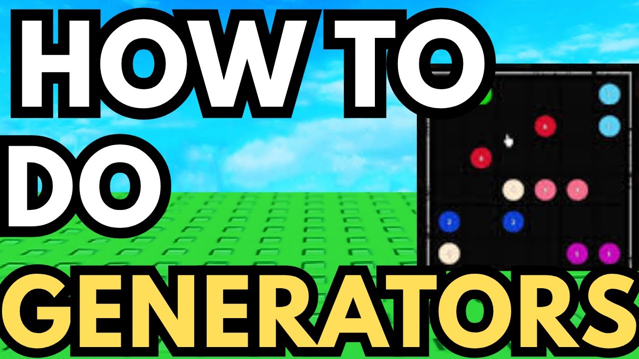 How To Do The Generators In Forsaken On Roblox - YouTube