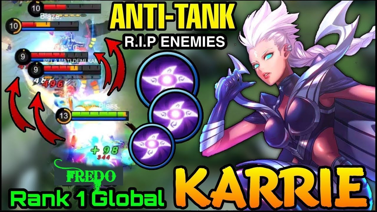 Insane Critical karrie tank killer | MOBILE LEGENDS - YouTube