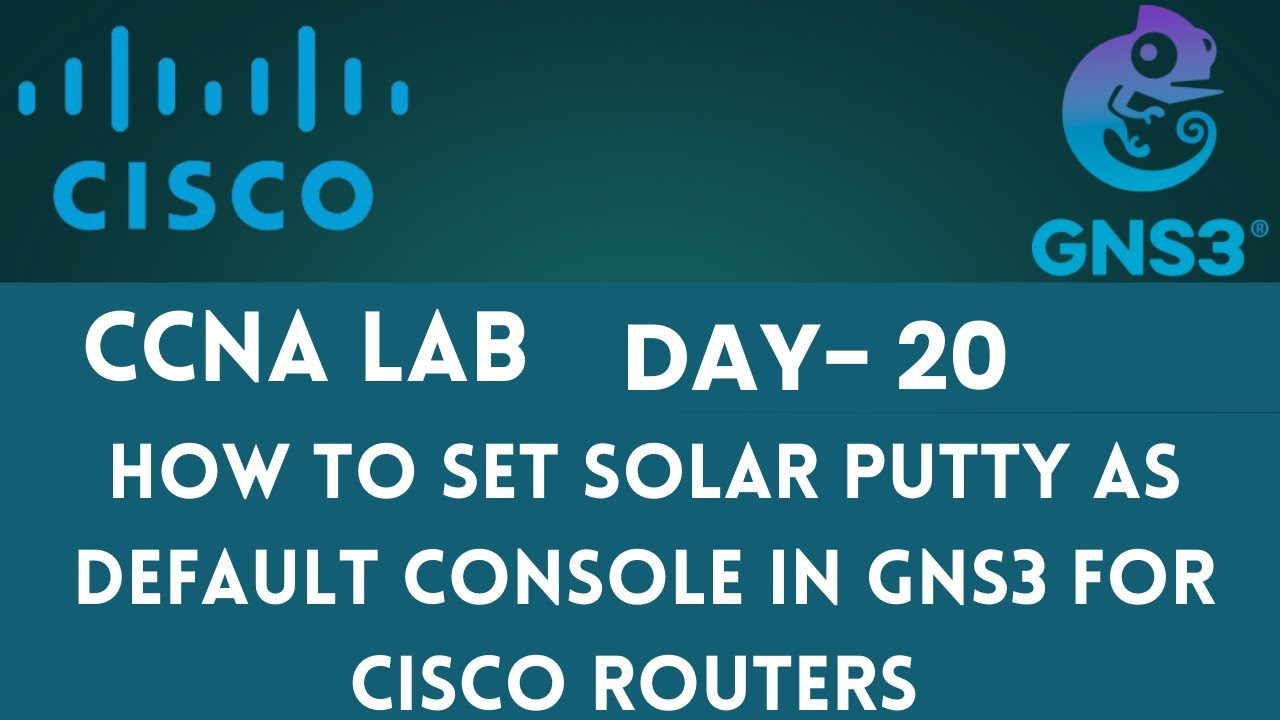 How to Set Solar Putty as Default Console in GNS3 for Cisco Routers ...