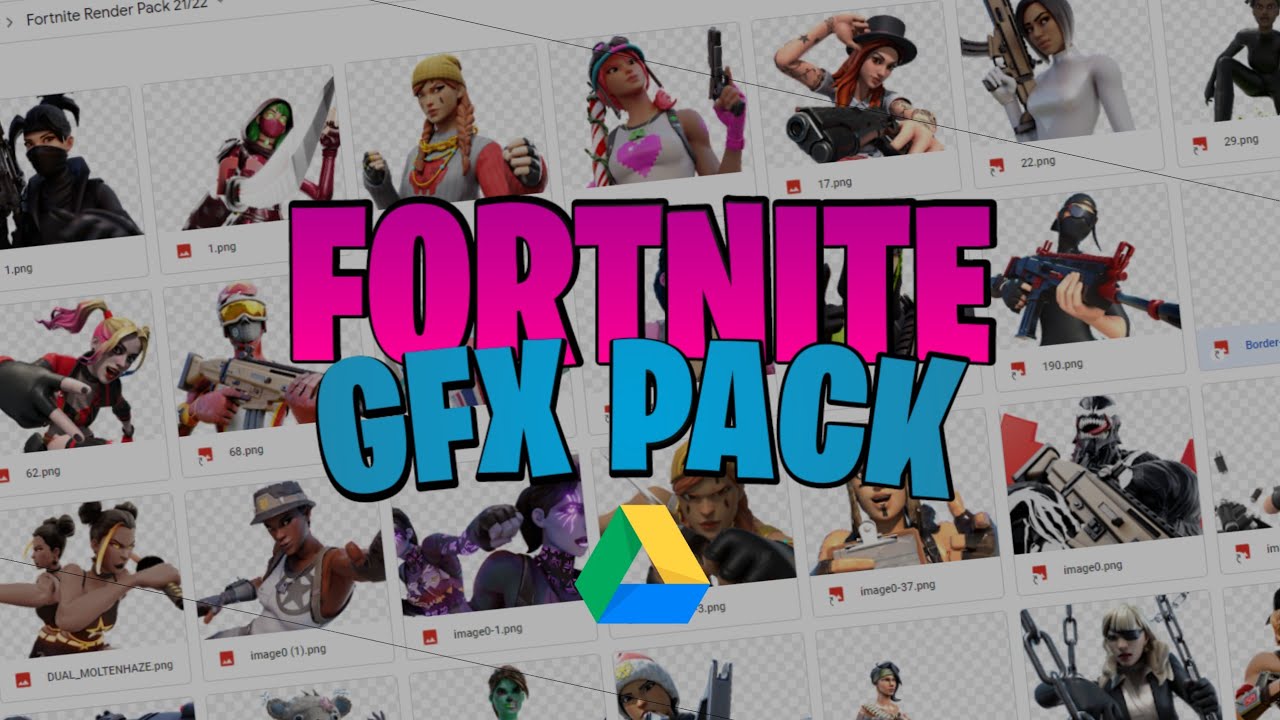 The *BEST* Fortnite Render Pack For Mobile + PC | Google Drive - YouTube