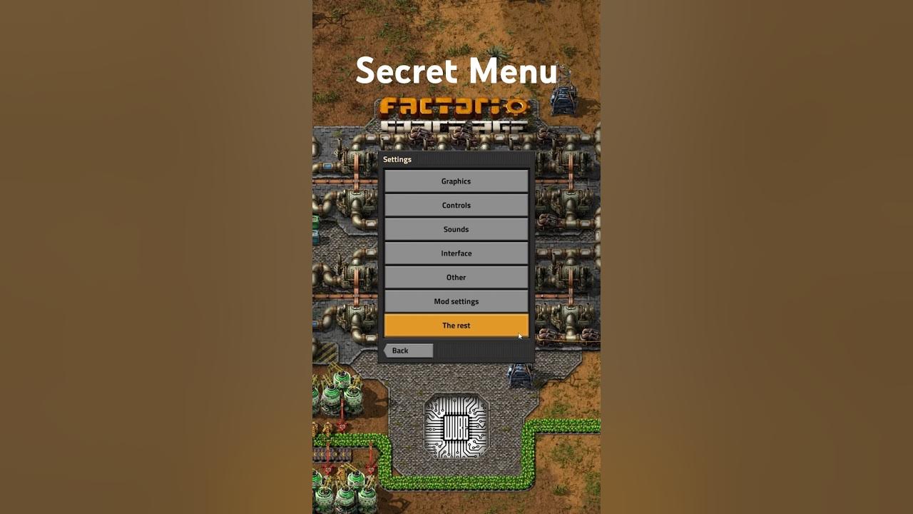 Factorio: Secret Settings Menu "The rest" - YouTube