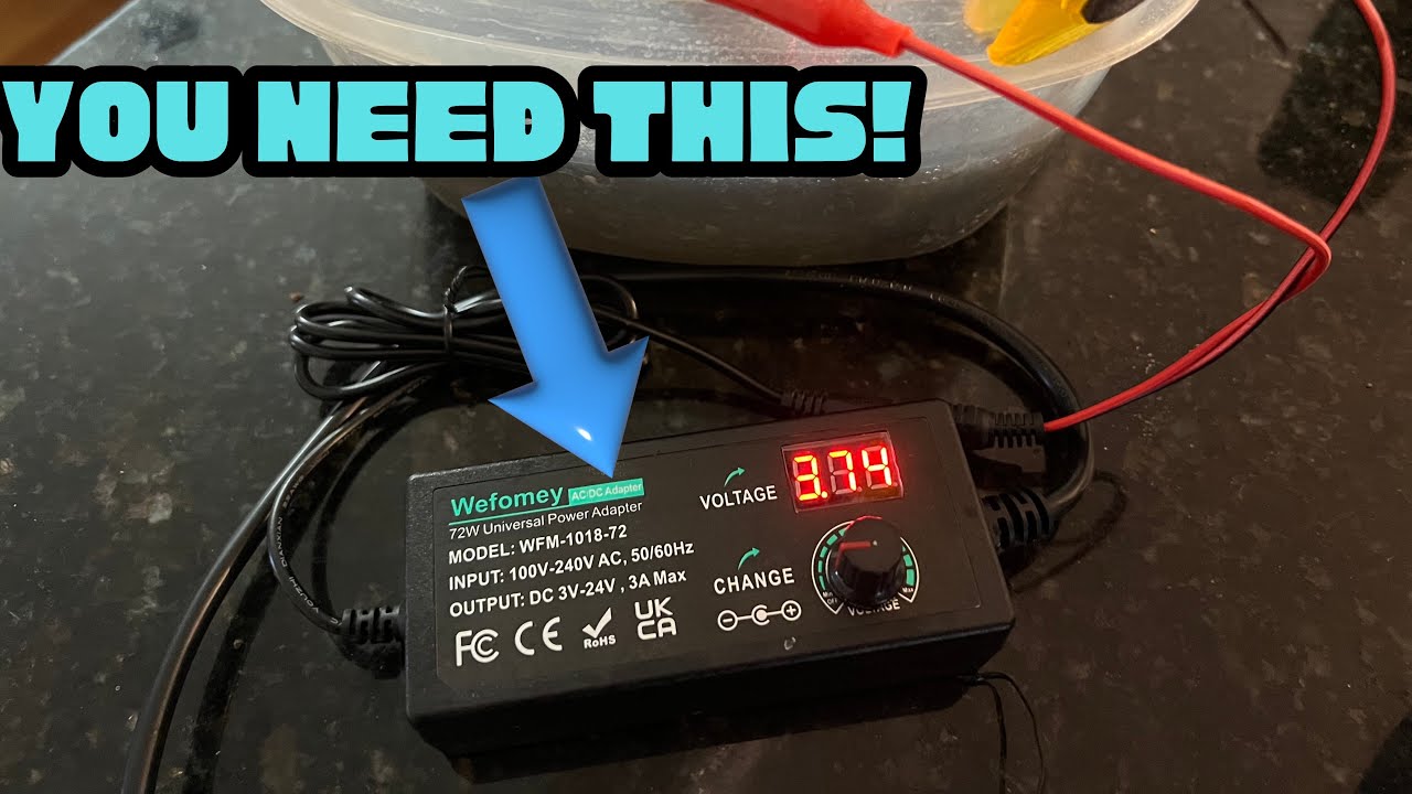 How to clean metal EASY! Electrolysis Improved power source. - YouTube
