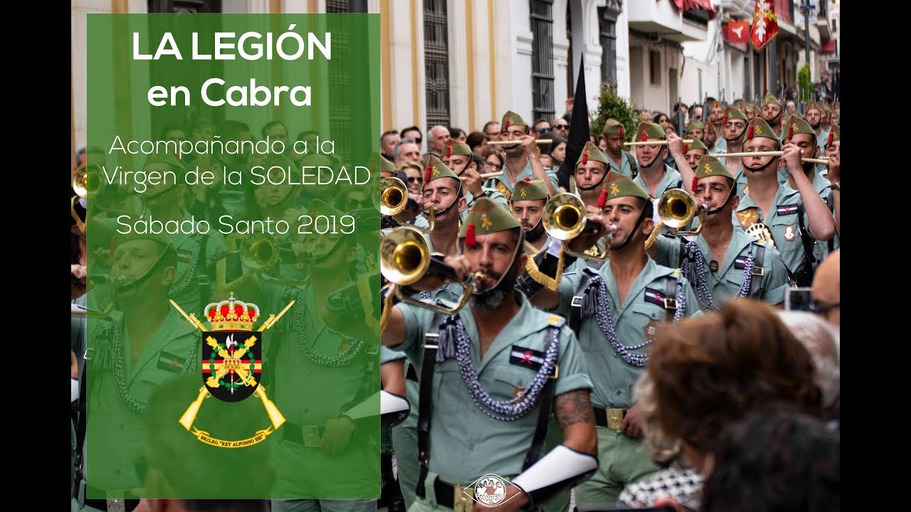 La LEGIÓN en Cabra | V. Soledad | Semana Santa de Cabra 2019 - YouTube