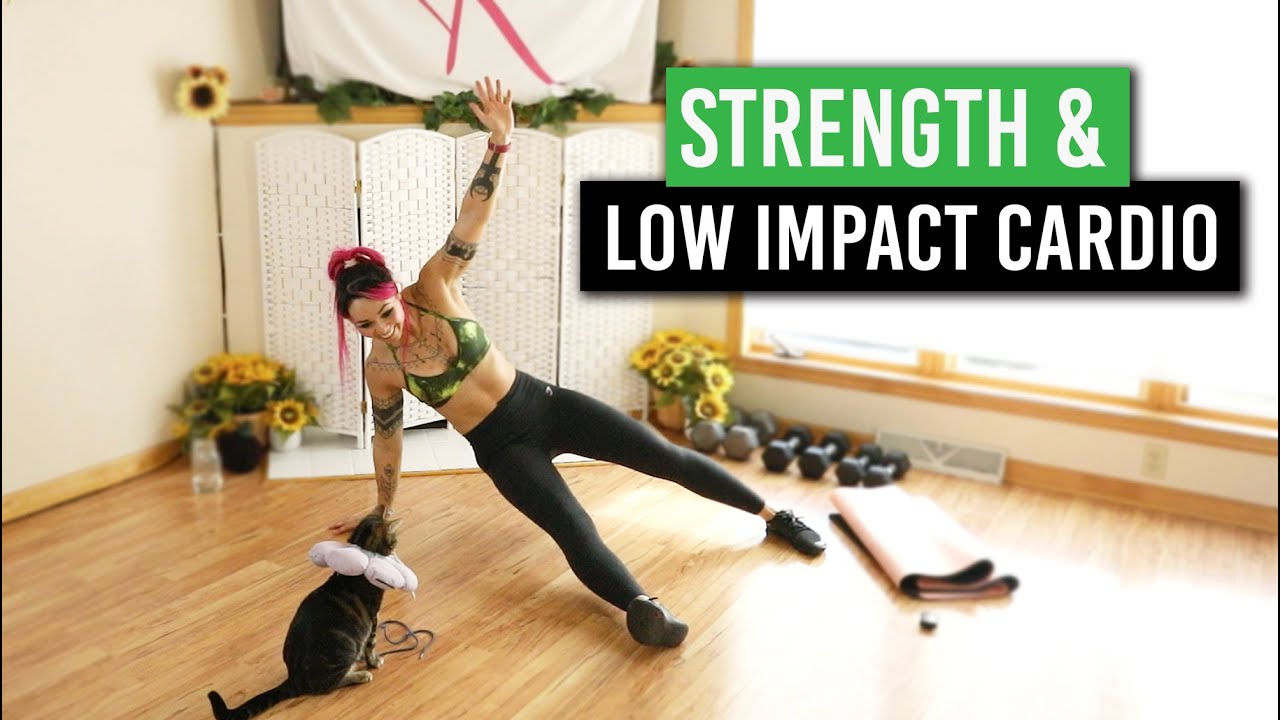 Super Awesome Low Impact Strength & Cardio Workout! - YouTube