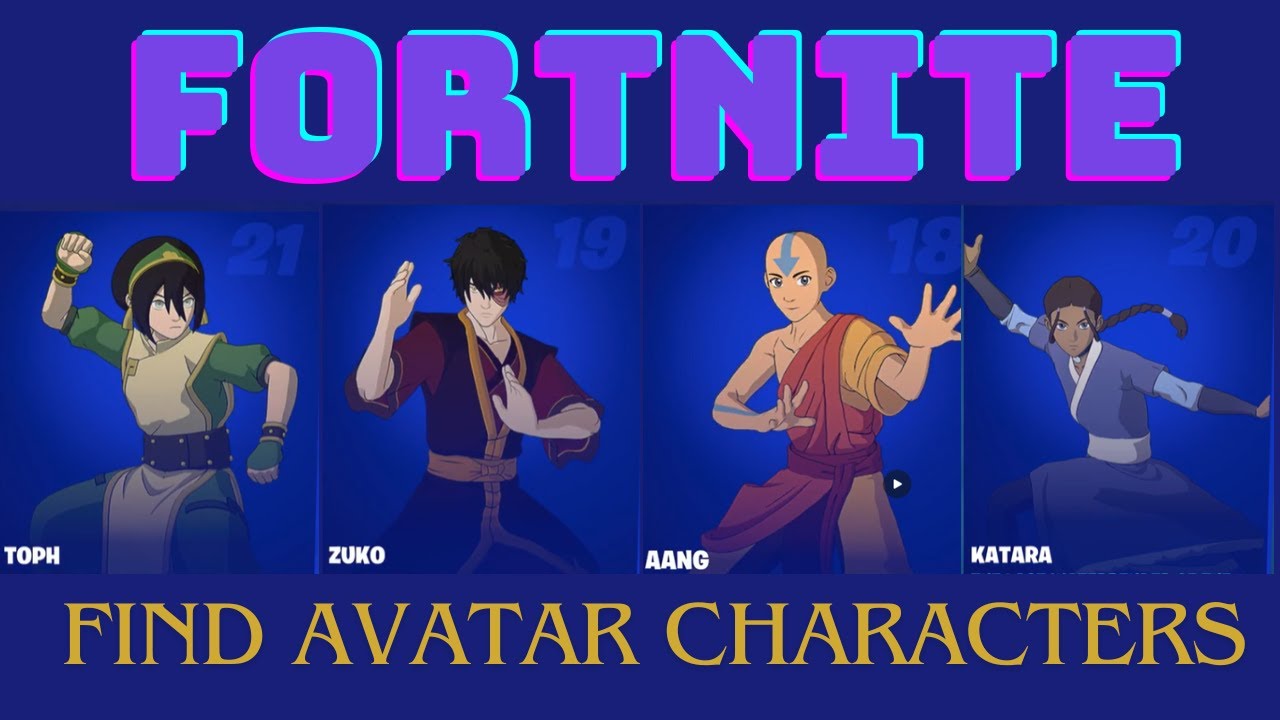 Fortnite - How to find AVATAR characters in update ( Chapter 5 Season 2 ...