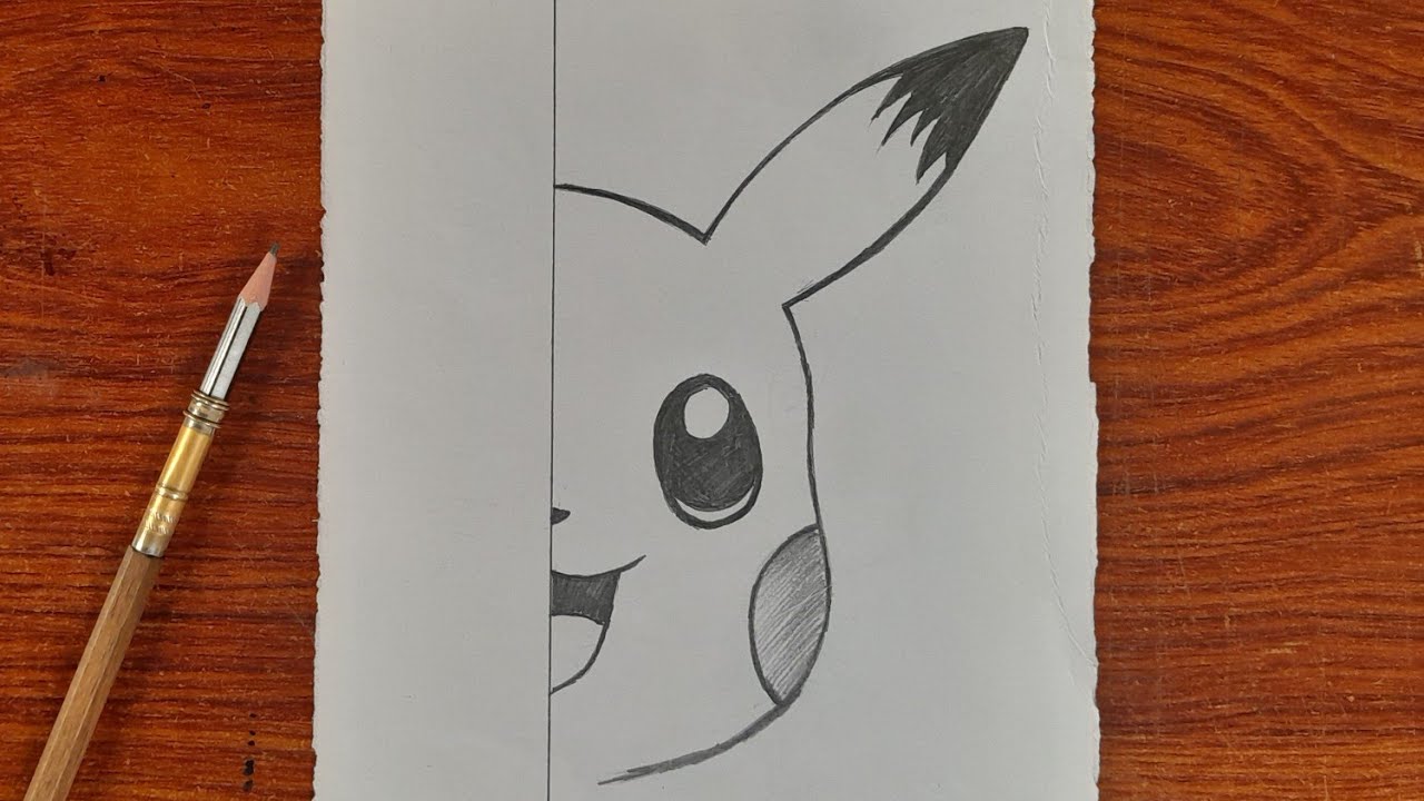 How to draw Pikachu step-by-step || Easy Beginners drawing tutorials ...