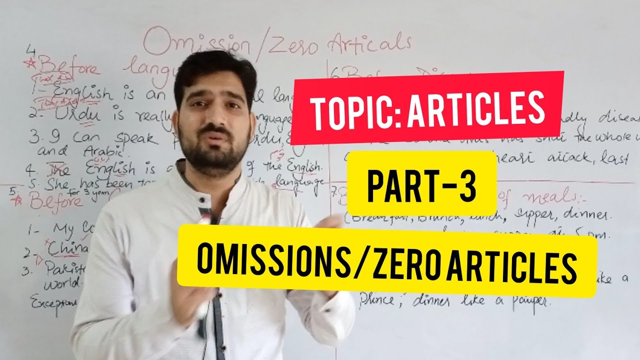 Omissions of Articles| Zero Article| |Functional English| Grammar 101 ...