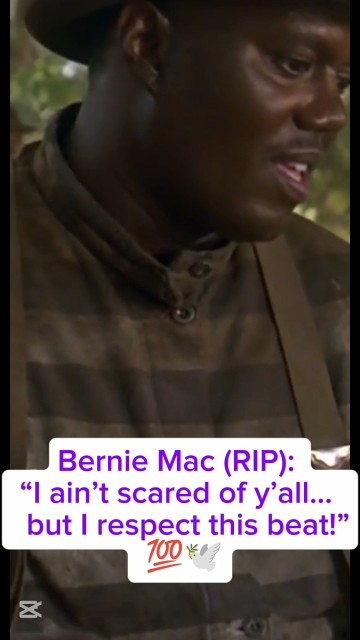 Bernie Mac (RIP): “I ain’t scared of y’all… but I respect this beat!” 💯 ...
