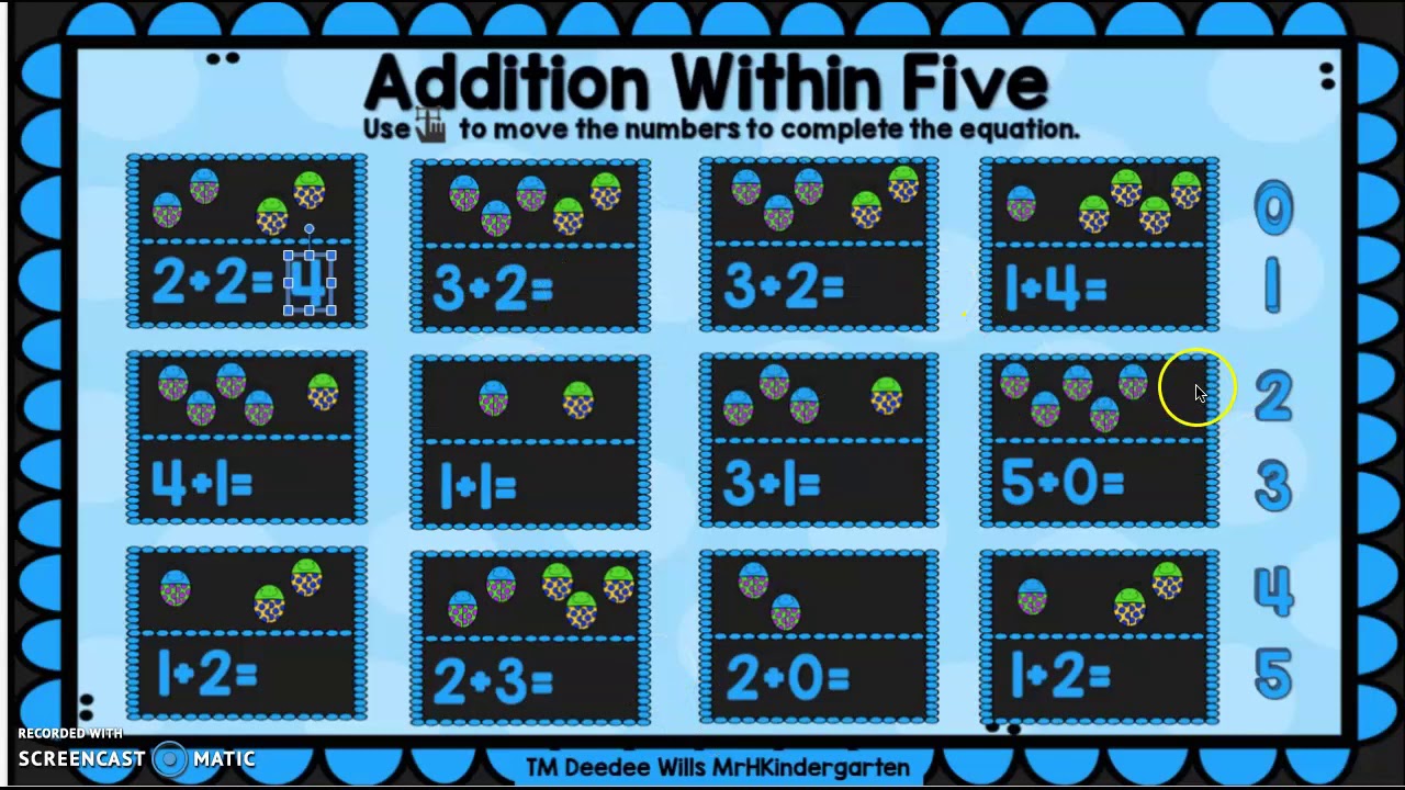 Tutorial for Addition Within Five - YouTube