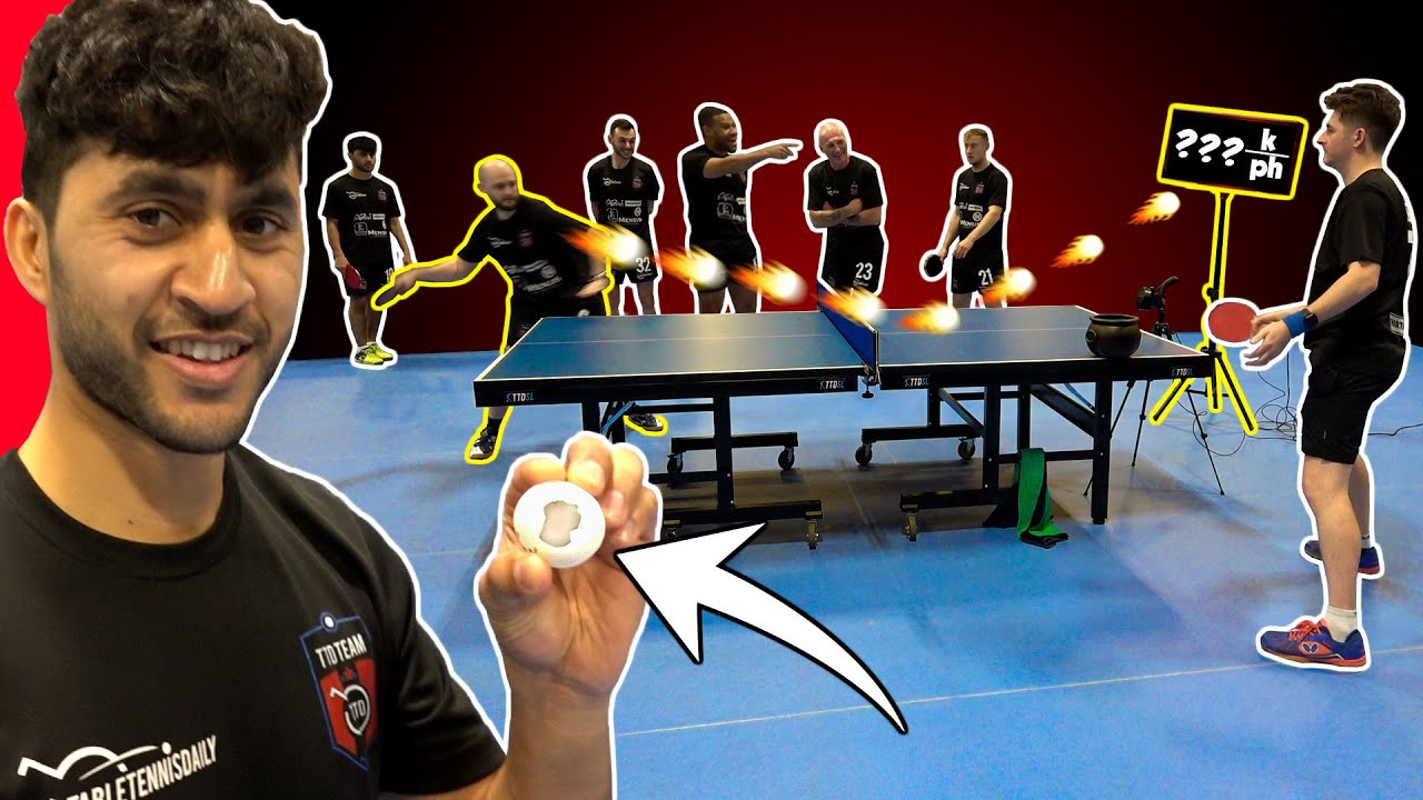 TTD Team Speed Gun Challenge | TableTennisDaily