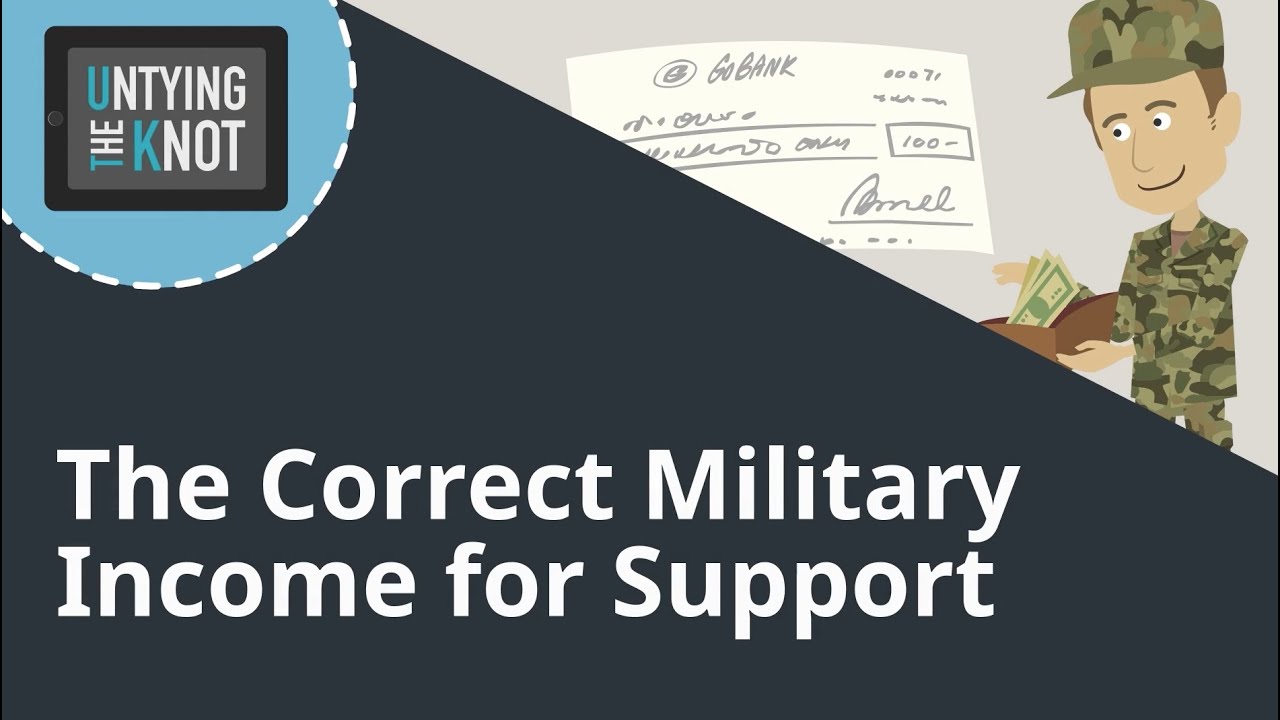 The Correct Military Income for Support - YouTube