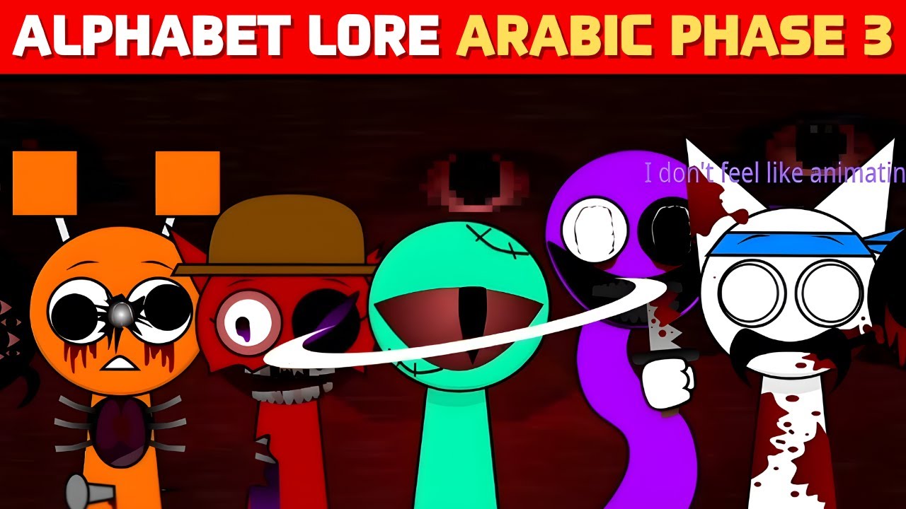 Sprunki Alphabet Lore ARABIC PHASE 3 - Full Showcase - YouTube
