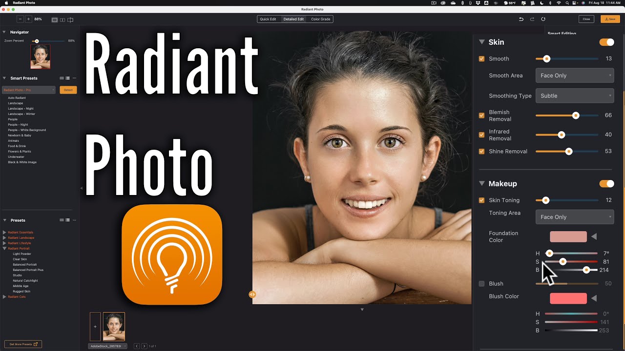 Radiant Photo – Lightroom Portrait Plugin – WOW! - YouTube