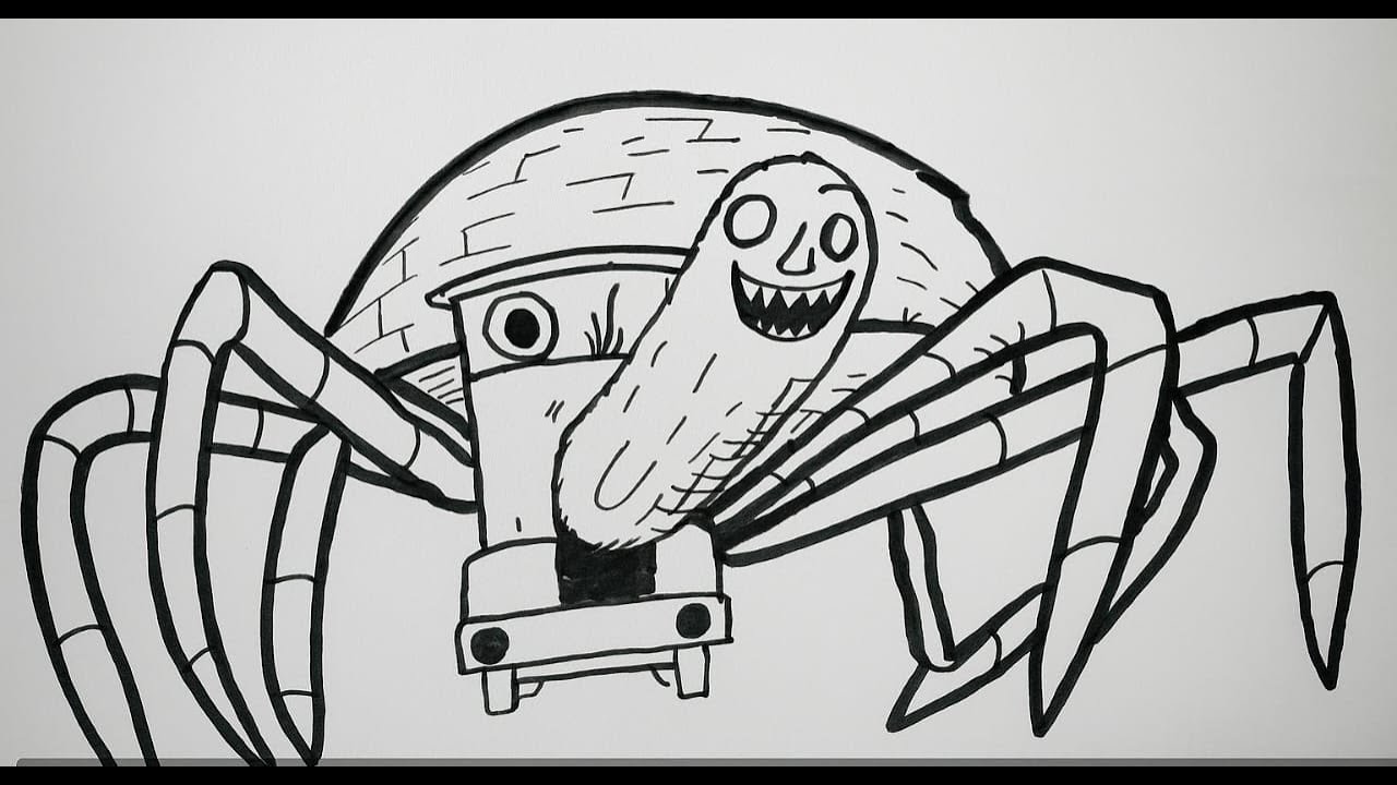 How to Draw Thomas the Tank Engine.EXE | Creepy Drawing Tutorial for ...