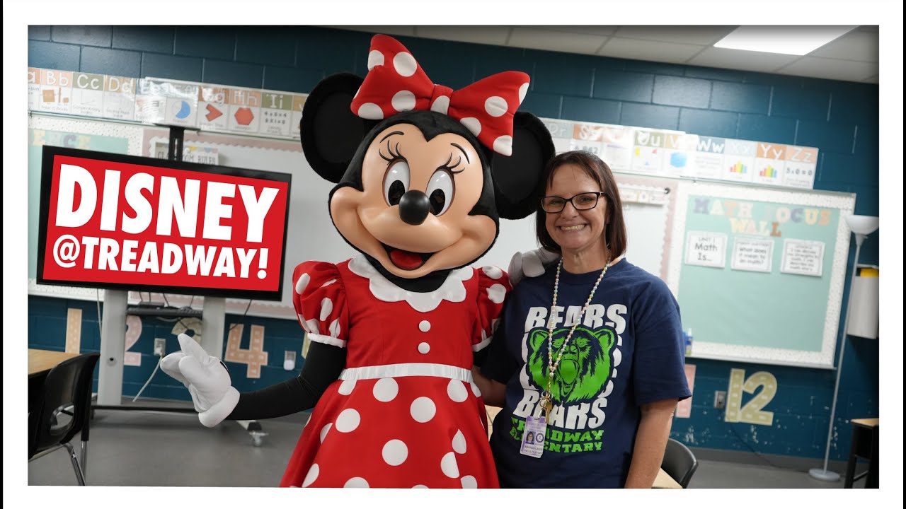 Mickey & Minnie at Treadway Elementary! - YouTube