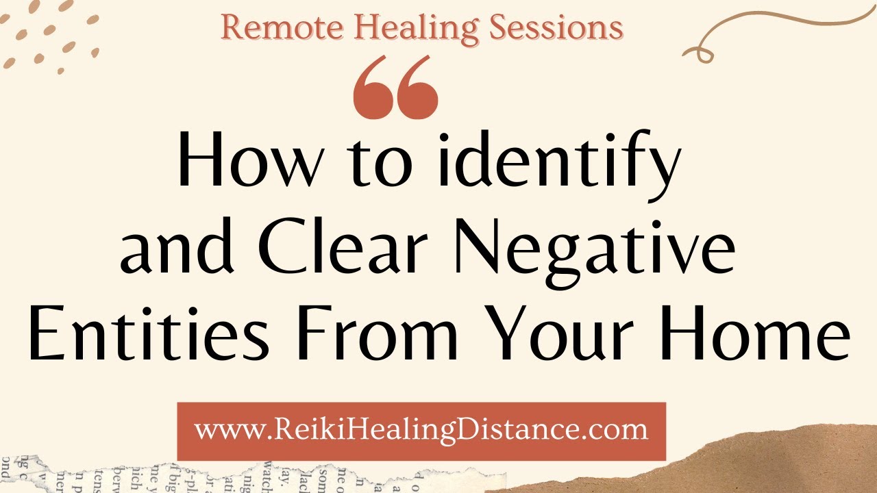 How to identify and Clear Negative Entities From Your Home - YouTube