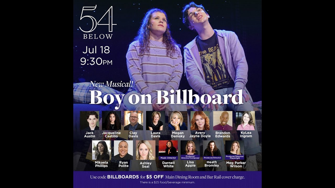 Boy on Billboard at 54 Below Music Reel - YouTube